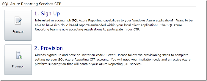 SQL Azure Reporting